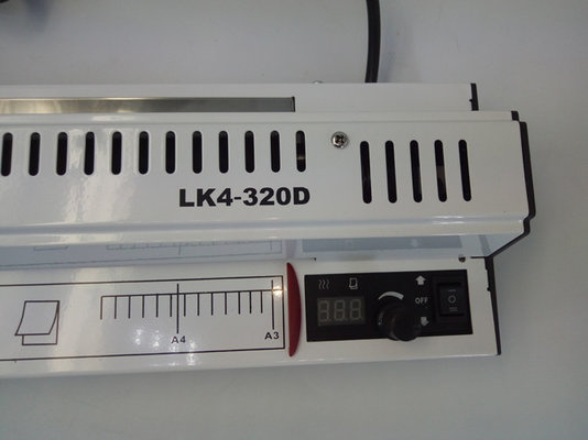 China Easy Operate Pouch Laminating Machine White Full Metal Laminating Width 320MM supplier